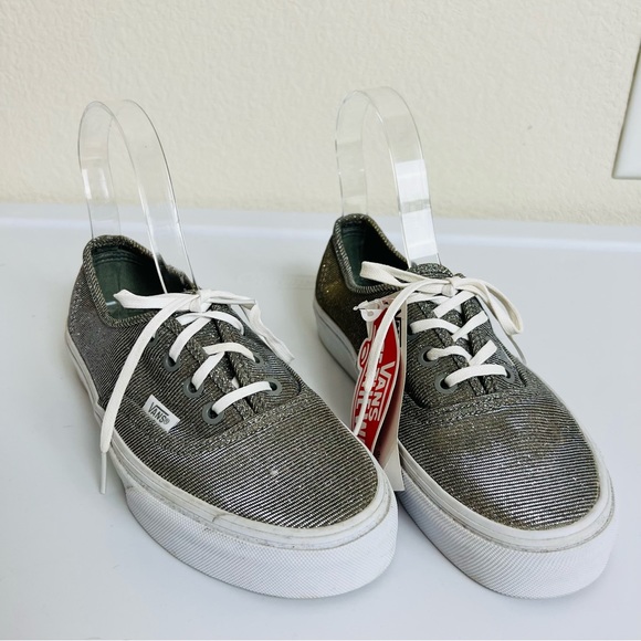 Vans | Shoes | Nwt Gold Glitter Sparkle Metallic Era White Lace Up ...